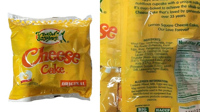 Singapore Recalls Lemon Square Cheese Cakes from Shelves